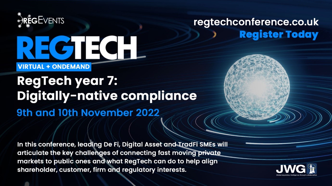 Regtech Conference 2021 - NextGen RegTech meets SupTech